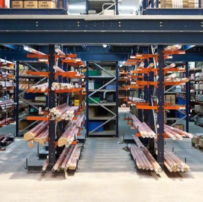 China Industrieel Dubbel Zij het Metaalrek van de Wapencantilever voor Architectuur Materiële Supermarkt Te koop