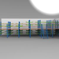 China Double - Sided Selective  Adjustable Cantilever Racking System Strong Load Capacity for sale
