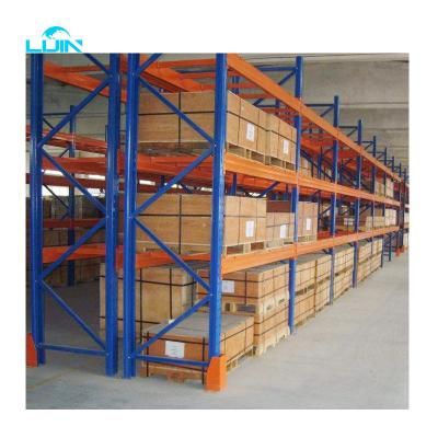 China 3000KG per Niveau 700mm Diepte Op zwaar werk berekend Pallet het Rekken Met een laag bedekt Poeder Te koop
