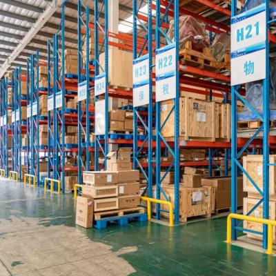 中国 1500kg/水平な金属の棚付けの頑丈な倉庫パレット ラッキング 販売のため