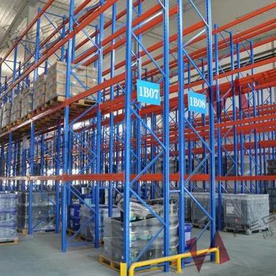 Cina Lo stoccaggio resistente di flusso per gravità del pallet del fascio del metallo tormenta l'attrezzatura industriale di stoccaggio in vendita