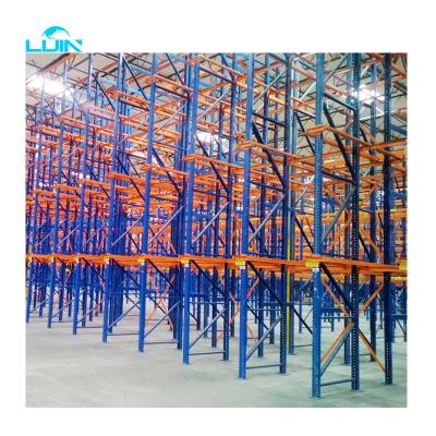 Cina Azionamento di stoccaggio del pallet dello scaffale del metallo nel rivestimento della polvere del sistema dello scaffale in vendita