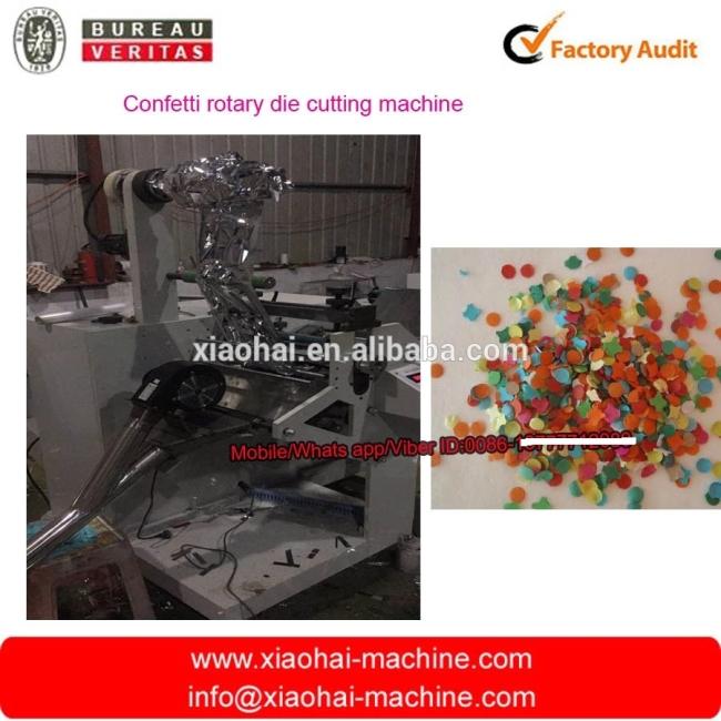 paper confetti rotary die cutting machine