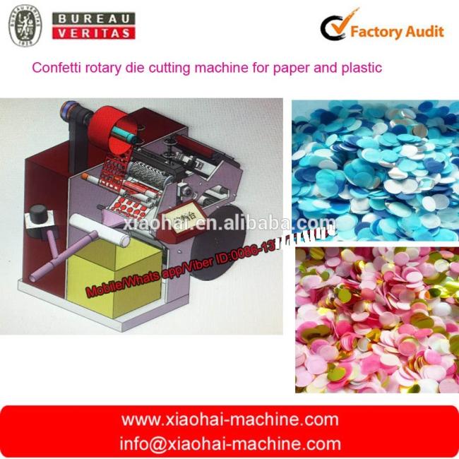 paper confetti rotary die cutting machine