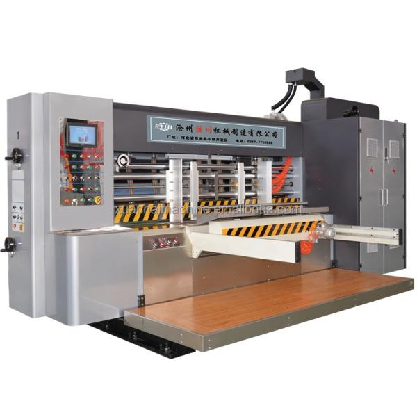 Quality 3 colors Full Automatic High Speed Corrugated Carton Board flexo Printing for sale