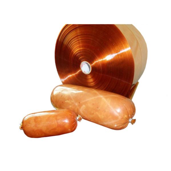 Quality PVDC Printed Plastic Sausage Casing Easy Peeling Shrink Film Soft for sale