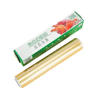 China Good Safe 30cm*15m PVDC Food Cling Wrap Film For Sandwich 140 ºC Internal Temperature for sale