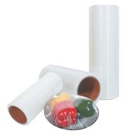 Quality PVDC Film Promotional Transparent Cling Wrap Roll Moist Proof With Slide Cutter for sale
