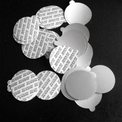 China Die Cut Piece Induction Sealing Liner For Glass Bottles Aluminum Foil Lid for sale