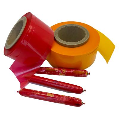 China Customized Logo PVDC Plastic Sausage Casing Film For Packaging for sale