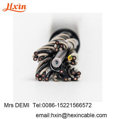 China Hflex-Hxyp202 Two Wire Twisted Pair Cable High Flex Cable Shield Cable flexible cable drag chain cable robot cable for sale