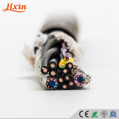 China Two Wires Twisted Together Robot Cable Flexible Cable Torsion and bending resistant UV resistant chemical resistant for sale