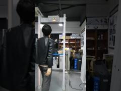 Hot Sale Temperature Walk Through Metal Detector With English Version