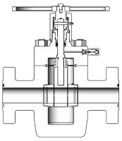 China Full Bore Flat Gate Valve Small Installation Space Full Diameter Gate Valve OEM for sale