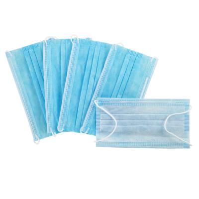 China Anti Flu Disposable Face Mask 3 Layers Pp Non Woven Material For House Cleaning for sale