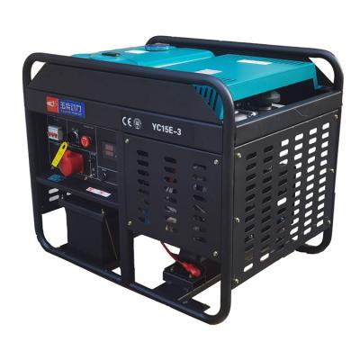 China Conjunto de gerador diesel de 15 kW com proteção contra baixa pressão de óleo e velocidade 1500/1800 à venda