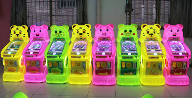 Cute Tiger Arcade Games Machine Coin Operated 14mm Pachinko Pinball Game Machine 2