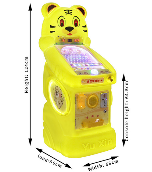 Cute Tiger Arcade Games Machine Coin Operated 14mm Pachinko Pinball Game Machine 4