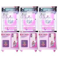Quality Pink Kids Toy Game Gift Doll Vending Kit Plush Toys arcade claw machine for home for sale