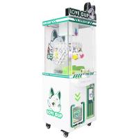 Quality Green crane coin claw machine Starry Love Clip Machine probability controllable for sale
