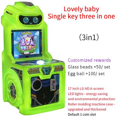 China New Model 17-inch High-definition Arcade Machine With Single Button Three-in-one For Children for sale