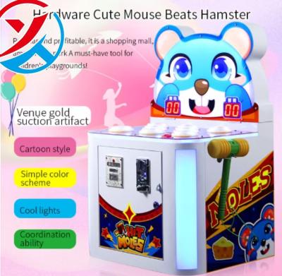 China Cute Style Hammer Coin Pusher Mini Arcade Game Machine Whack Mole Game with Plastic Material for sale