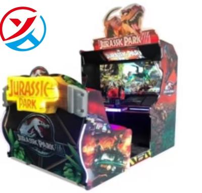 China Colorful Park Coin Operated Arcade Game JURASSK PARK Simulation Machine for sale