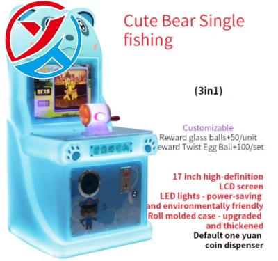 China New Cute Bear Coin-Operated Game Machine Single Player Amusement Shooting Equipment for sale
