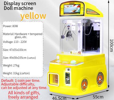 China Wholesale New Design Mini Claw Vending Machine Coin-Operated LED Display for sale