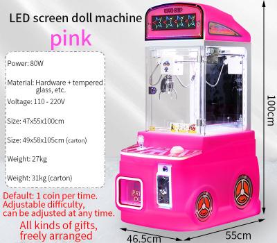 China Coin-operated Plush Toy Arcade Mini Claw Machine Arcade Game Machine Factory Direct for sale