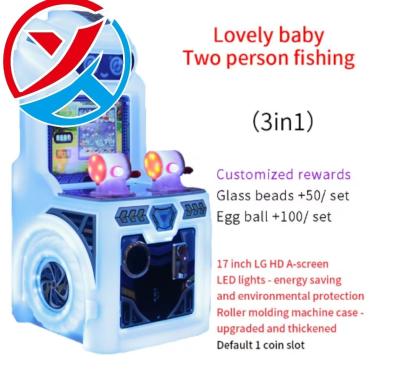 China Double Player Fishing Arcade Machine Coin Operated Joystick Game Machine For Indoor for sale