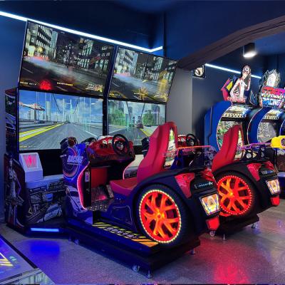 China Dual Player 4-Screen Racing Arcade Simulator Machine High-End Car Driving Game Machine for sale