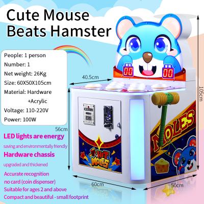 China Cute Style Hammer Coin Pusher Mini Arcade Game Machine Whack Mole Game with Plastic Material for sale