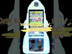 Дизайн игровой консоли для аркадных игр Детская комнатная игра Звезда Ракета однокнопка Три в одном