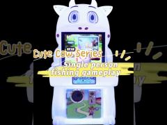 Installation de divertissement pour enfants à pièce de monnaie Machine de pêche pour une personne Machine de jeu d‘arcade