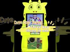 High Quality Cute Cow Três Chaves Três em Um Boto de Jogo de Arcade Single-Player 19 polegadas