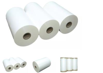 China 18miu Glossy Bopp Clear Thermal Laminating Film Roll 1700 mm breed Te koop