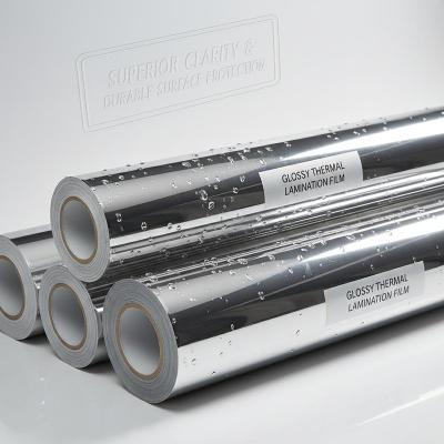 China Glossy Thermal Lamination Film Rolls Water Resistant Designed to Provide Superior Clarity and Durable Surface Protection for sale