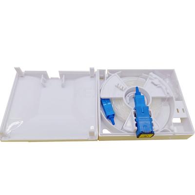 China KEXINT 1 Core ABS FTTH Fiber Optical Face Plate Fiber Optic Termination Box for sale
