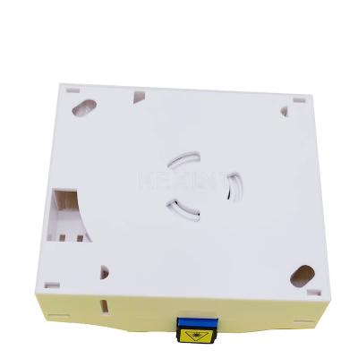 China KEXINT 1 Core ABS FTTH Fiber Optical Face Plate Fiber Optic Termination Box for sale