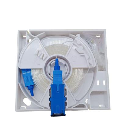 China KEXINT 1 Core ABS FTTH Fiber Optical Face Plate Fiber Optic Termination Box for sale