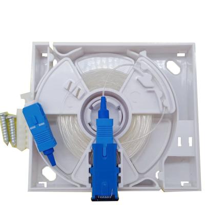 China KEXINT 1 Core ABS FTTH Fiber Optical Face Plate Fiber Optic Termination Box for sale