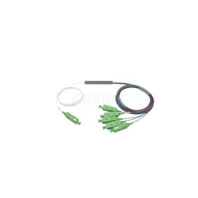 China KEXINT Single Mode G657A1 Fiber PLC Optical Splitter Mini Type 1x5 SC APC Connector for sale