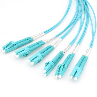 China KEXINT MPO To LC Fiber Optical Patch Cord 8 Core 3m Singlemode Multimode for sale