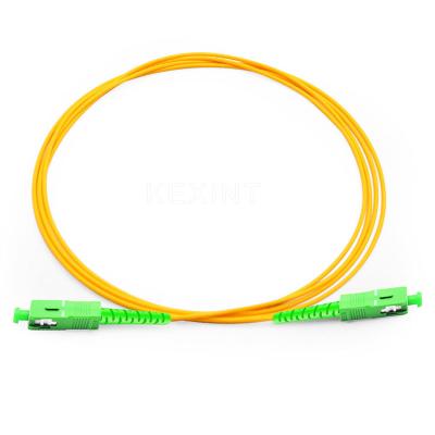 Cina Modo di fibra ottica semplice del cavo FTTH LSZH 2.0MM della toppa dello Sc APC di G657A1 3M singolo in vendita