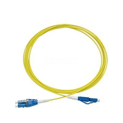 Cina Ftth Lc/cavo di toppa a fibra ottica di Dulplex singolo modo di Upc Uniboot 2.0mm Lszh 3m in vendita