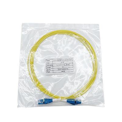 Cina Ftth Lc/cavo di toppa a fibra ottica di Dulplex singolo modo di Upc Uniboot 2.0mm Lszh 3m in vendita
