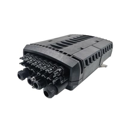 China KEXINT FTTH Fiber Optic Distribution Box KXT-C-01 16 Cores Outdoor IP68 Waterproof Black for sale