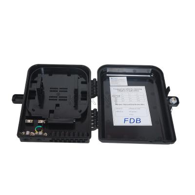 China KEXINT FTTH Glasvezel Verdeelkast Outdoor 16 Core PC ABS Zwart Te koop