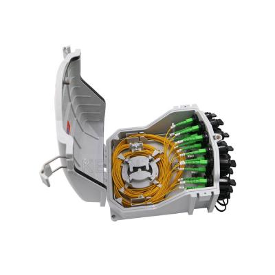China FTTH 1x16 glasvezelverdeelkast voor buiten IP65 waterdicht wit KXT-B-16L KEXINT Te koop